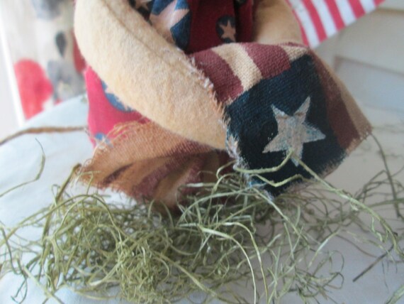 Large Handmade Mouse Patriotic Garden Mouse Handmade Folk
