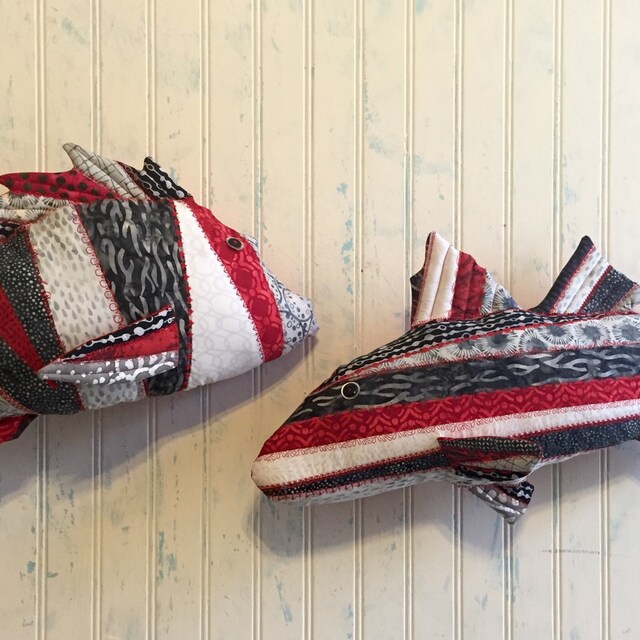 Fish art Pillows with beautiful colors and style by DamselDreams