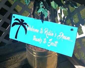 Palm tree sign | Etsy