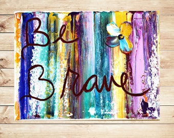 Items similar to Original WORD Canvas ART Quote Painting - Nayarts - It ...
