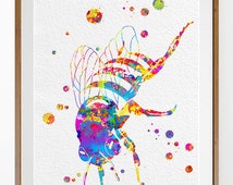 Unique bee poster related items | Etsy