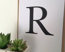 Popular items for monogram initial art on Etsy