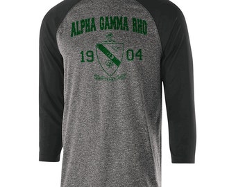 Alpha Gamma Rho Fraternity Crest Cuff Links with 14k Gold