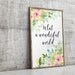 Song lyrics wall art What a Wonderful world print Typography