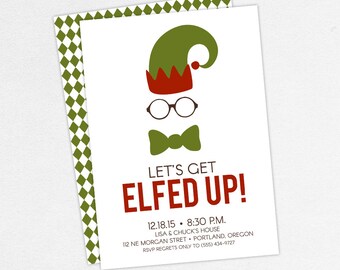 Elf invitation | Etsy