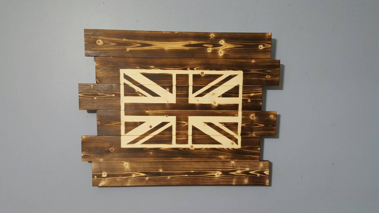 Union Jack British Flag Union Flag by UpstatePalletDesigns