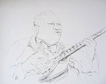 Bb king art | Etsy