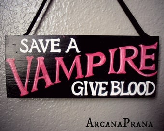 Vampire sign | Etsy
