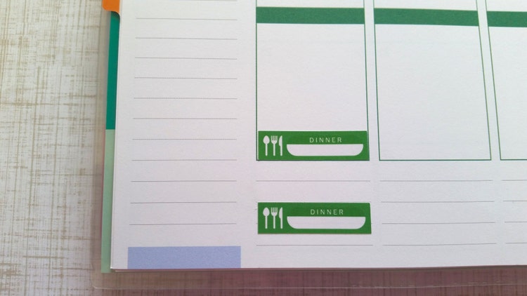 Dinner Labels Set of 48 Item 287 by bottledteadesigns on Etsy