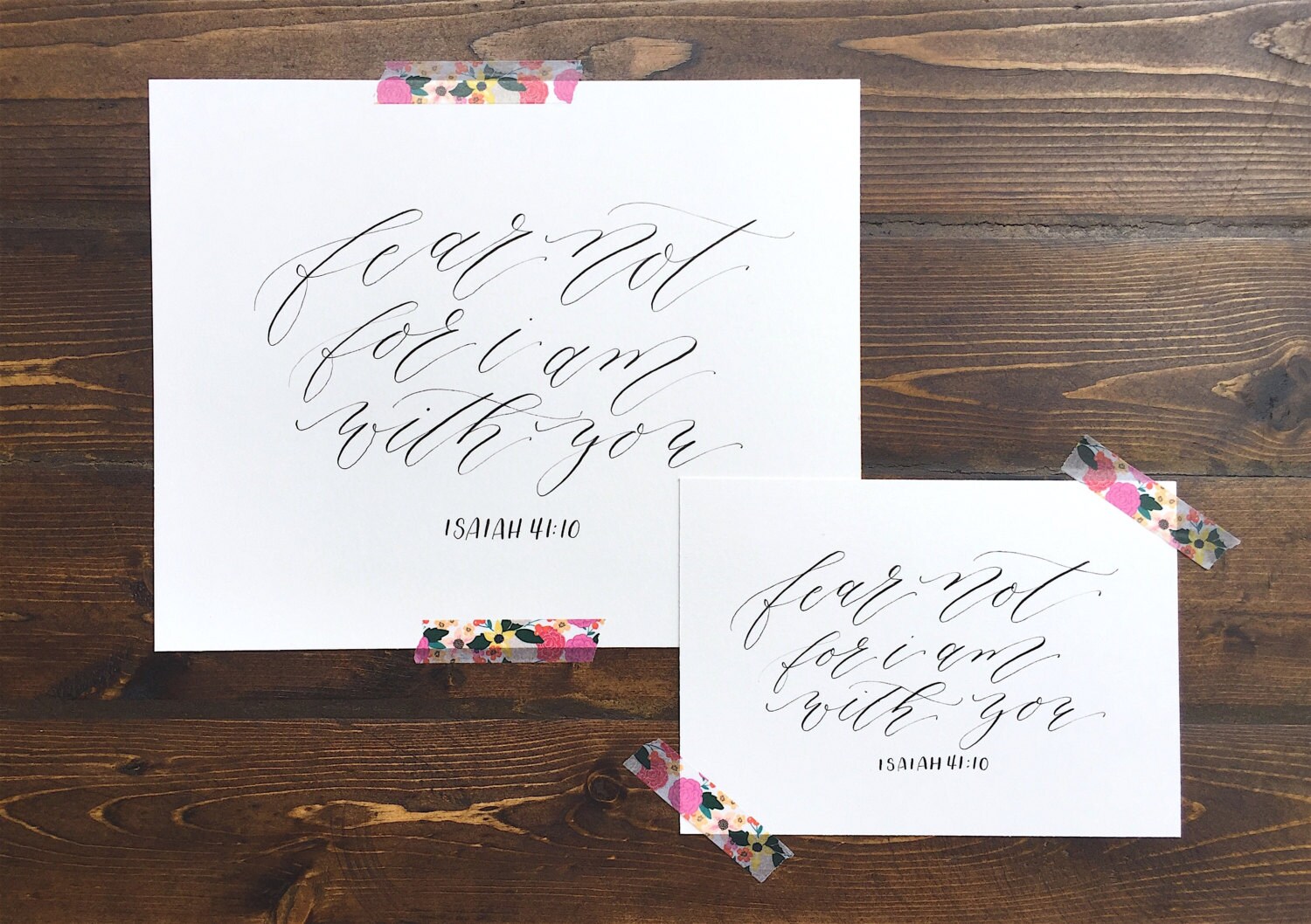 Calligraphy Fear Not For I Am With You by CallaCalligraphy