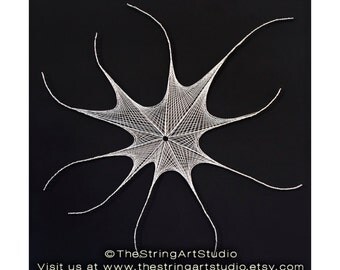 String art pattern & instructions Plumeria by TheStringArtStudio