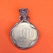 Wire wrapped menorah coin from Israel by kershawsintexas on Etsy