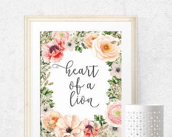 Lion printable | Etsy