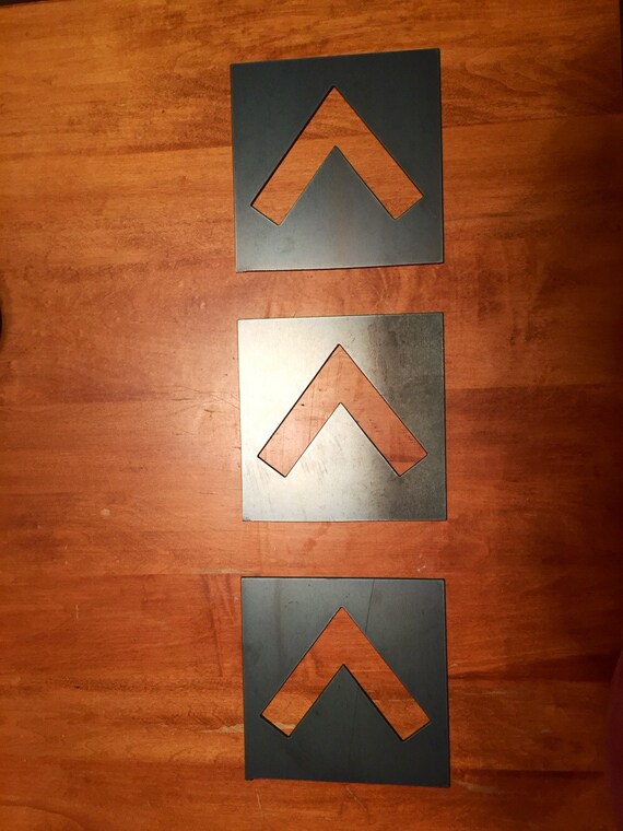 Set of 3 Metal Arrow Signs by BEdesignsCo on Etsy
