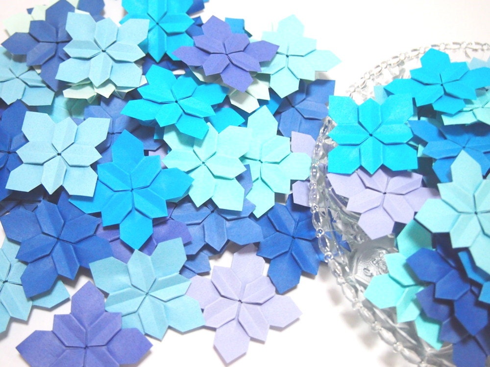 Origami Hydrangea Paper Flowers 100 Paper Hydrangea Flowers