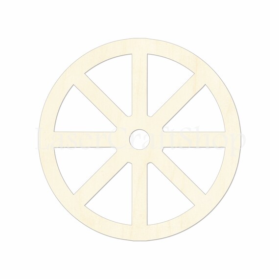 2 34 Wagon Wheel Wooden Cutout Shape