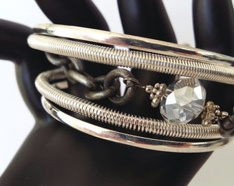 Items similar to Silver String Ring Jewelry Freeform Sterling Silver on ...