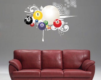 Billiards stickers | Etsy