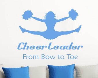 Cheer bow decal | Etsy