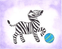 Unique circus zebra related items | Etsy