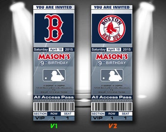 Red sox birthday | Etsy