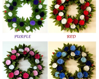 Felt door hanger | Etsy