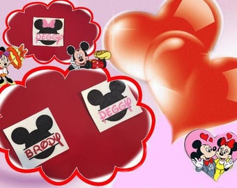 Mickey name tag | Etsy