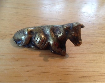 Items similar to Murano Glass Cow, Colorful Glass Cow Sculpture ...