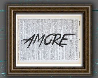 Amore print | Etsy