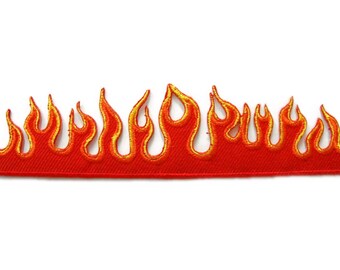 Flame applique | Etsy