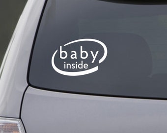 Baby car decal | Etsy