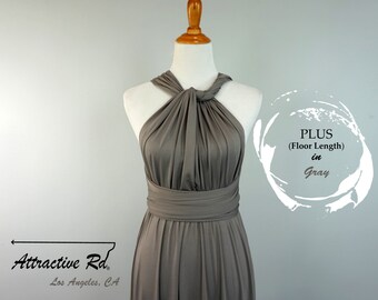 Gray infinity dress | Etsy