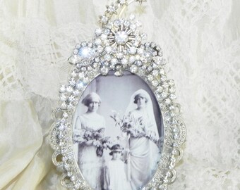 Unique jeweled photo frame related items | Etsy