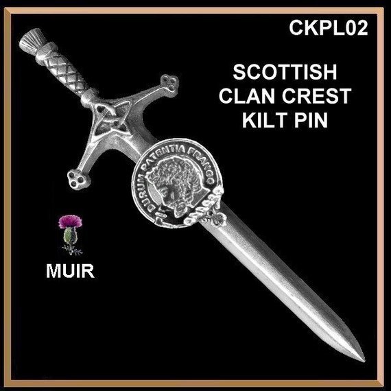 Muir Clan Crest Kilt Pin Scottish Pin