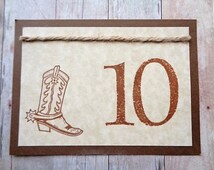 Popular items for western table number on Etsy