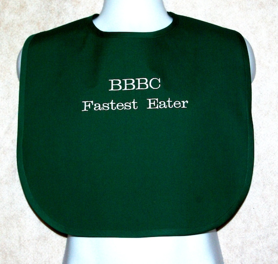 Eating Contest Bib Fastest Eater Custom Adult by AGiftToTreasure
