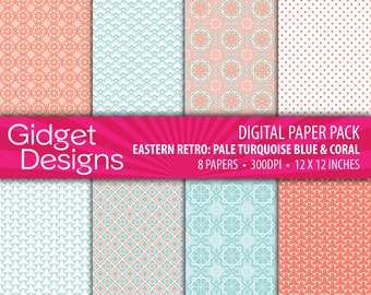 Camouflage Digital Paper Pack in Green Blue Brown Pink