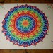 ORIGINAL Colored Pencil Drawing Mandala 11x14 by NeverDieArt