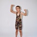 Strongman Costume Wrestling Singlet Men's Black Single