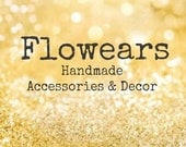 Fabric flower accessories Wedding décor by Flowears on Etsy