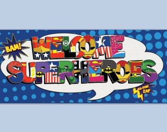 Superhero welcome | Etsy