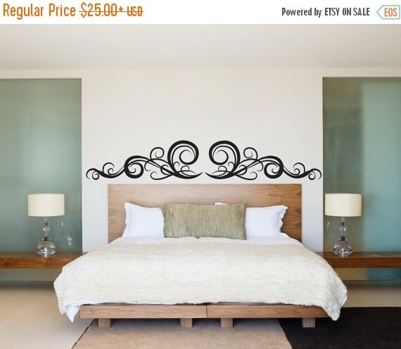 ON SALE Modern Classic Elegant Swirl Pattern Wall by danadecals