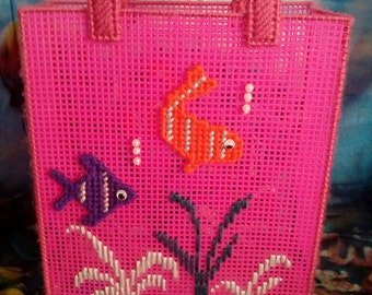 Unique plastic canvas fish related items | Etsy