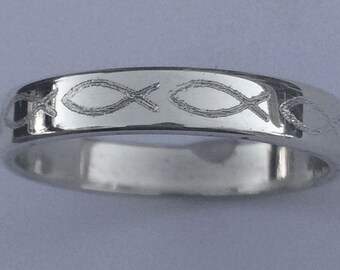 Ichthus ring | Etsy