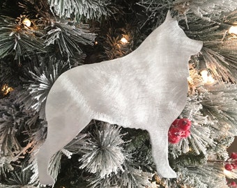 Golden Retriever Dog Christmas Tree Topper by ScreenDoorGrilles