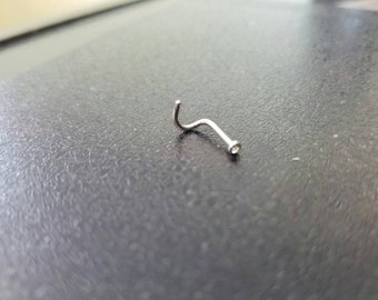 Corkscrew nose ring | Etsy