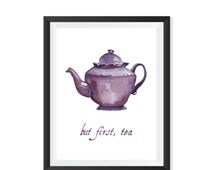 Popular items for but first tea on Etsy