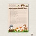 Whale Nursery Rhyme Quiz Baby Shower Game Whale Nursery