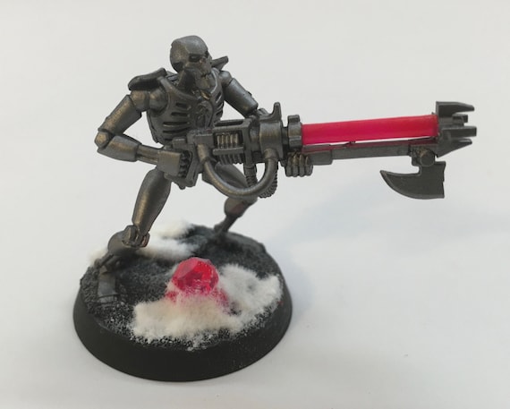 Warhammer 40k Dark Neon Pink Necron Warrior by MinecraftCustom