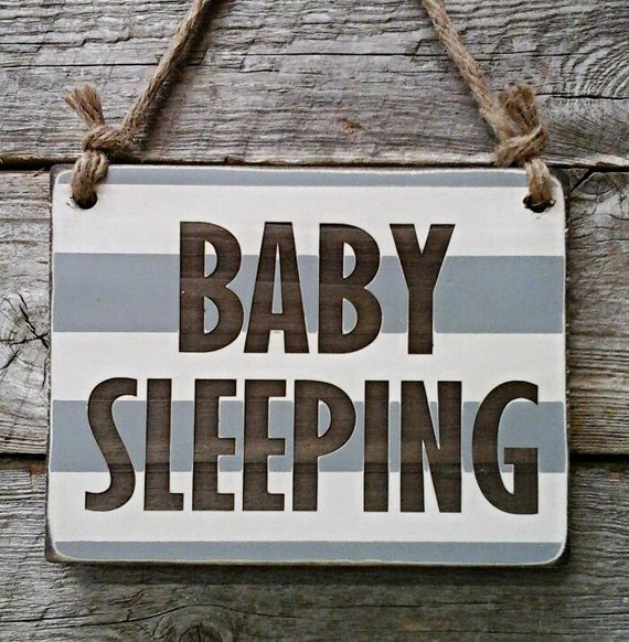Baby Sleeping Door Sign Baby Sign Nursery Sign Baby by edisonwood Baby Sleeping Door Sign Baby Sign Nursery Sign Baby by edisonwood